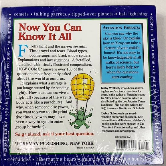 Other | How Come Kids Questions Answered Book | Poshmark